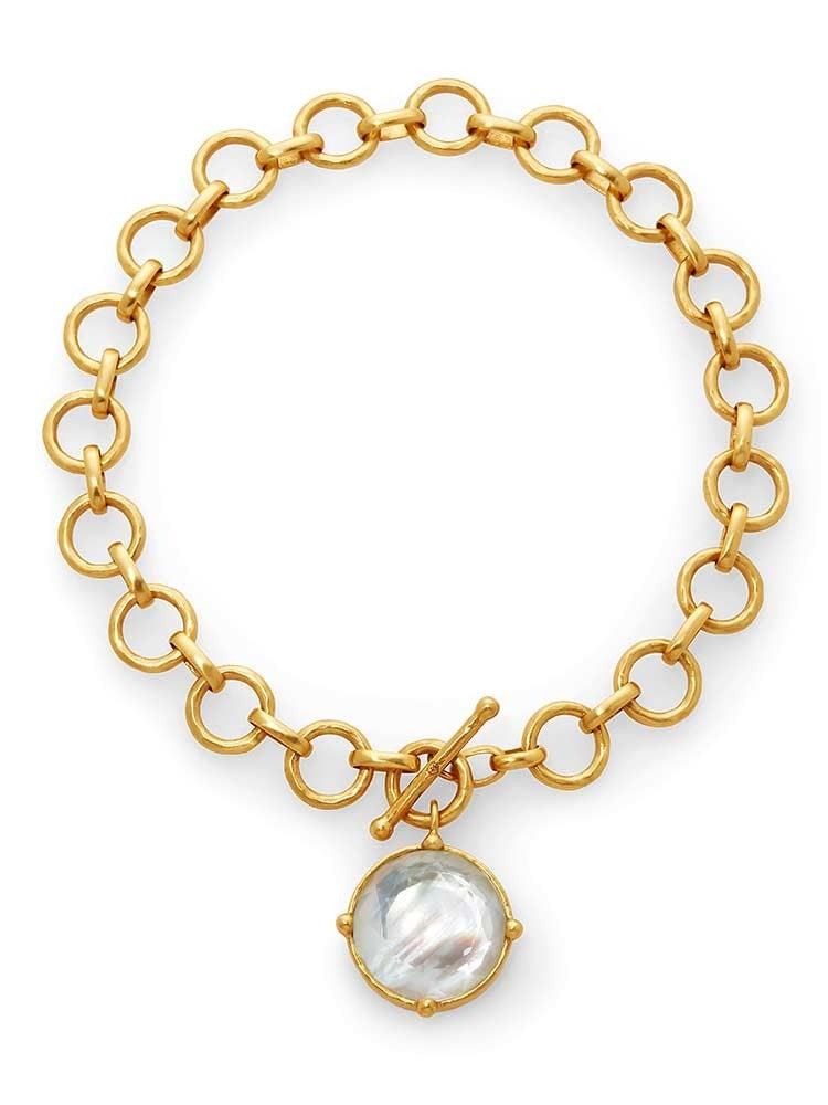 Julie Vos Honeybee Statement Necklace Clear